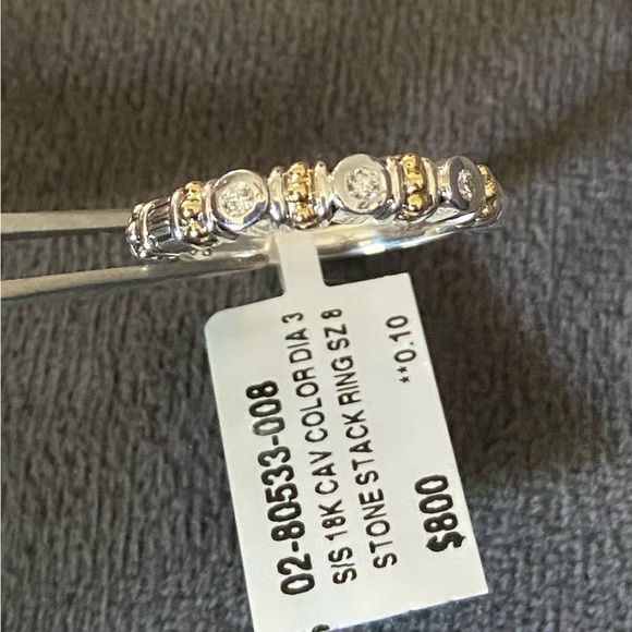 LAGOS | Jewelry | Lagos Three Diamond Stacking Ring Size 8 | Poshmark